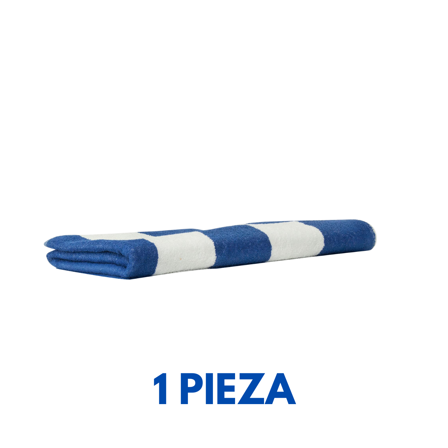 Toalla de playa listada azul con blanco 170 X 90 700 grms Marca La ...