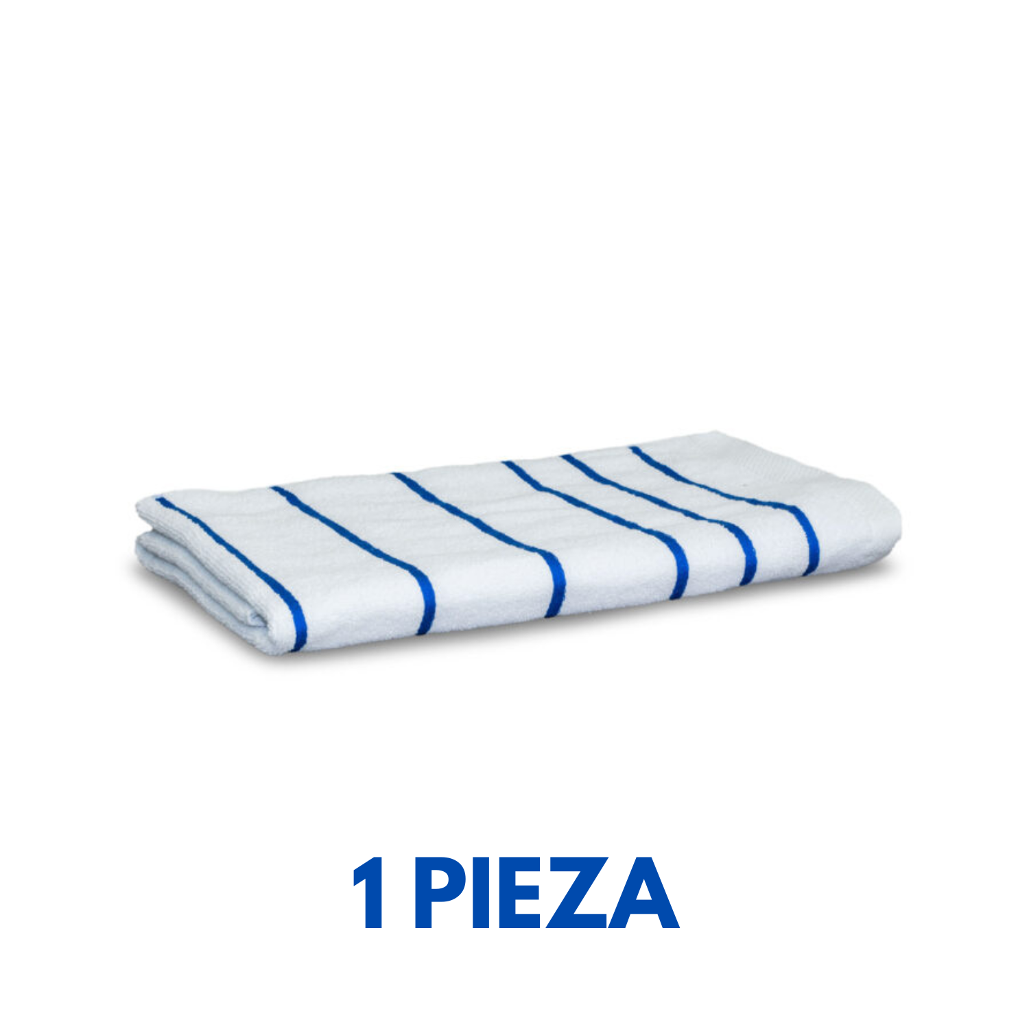 Toalla listada Fina Azul Ligera 1.68CM x 80CM con 580 gramos Marca ...